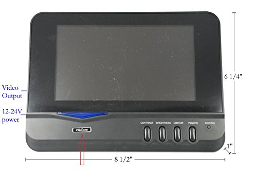 4Ucam Digital Wireless Camera + 7" Monitor for Bus, RV, Trailer, Motor Home, 5th Wheels and Trucks Backup or Rear View