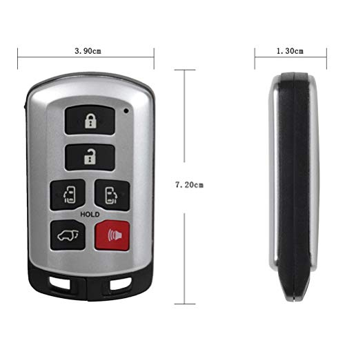 ANPART 1 X Remote Key Fob replacement for Toyota Sienna Van FCC HYQ14ADR 89904-08010 Keyless Entry Uncut Transponder