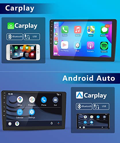 2G 32G Android Car Stereo for Toyota Tacoma 2005-2015 with Wireless Apple Carplay, Rimoody 9 Inch Touch Screen Car Radio with GPS Navigation Bluetooth FM HiFi WiFi Android Auto Backup Camera