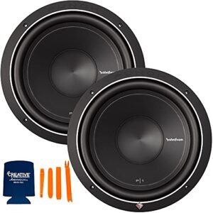 2) rockford fosgate p1s4-12 12″ 1000 watt 4-ohm car audio subwoofers subs p1s412