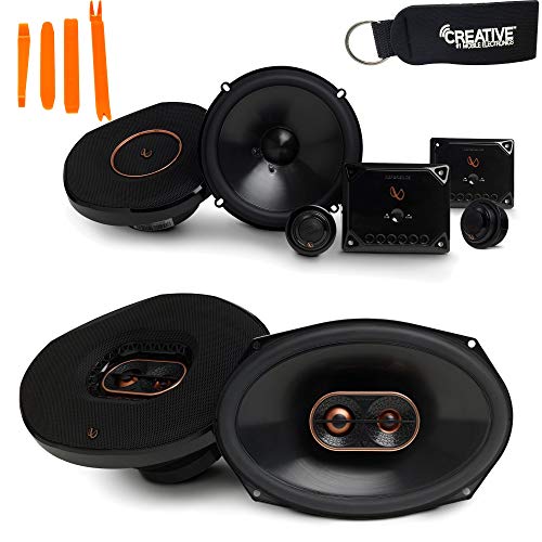 Infinity Reference - REF-6530CX 6.5" 2-Way Component System, and REF-9633IX 6x9 3-Way Car Audio Speakers Package