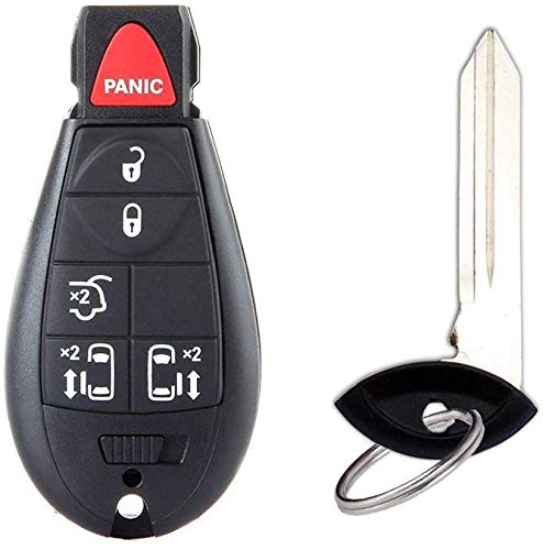 6 Button Keyless Entry Remote Car Key Fob Replacement M3N5WY783X IYZ-C01C Compatible for 2008-2014 Dodge Grand Caravan, 2008-2015 Chrysler Town & Country