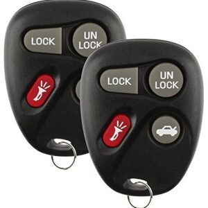 Discount Keyless Replacement Key Fob Car Entry Remote For Buick Century Regal Intrigue Grand Prix 10246215 (2 Pack)