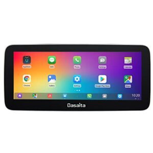 dasaita 10.25” android car stereo single 1 din radio gps dsp ips carplay android auto (rotatable & detachable)