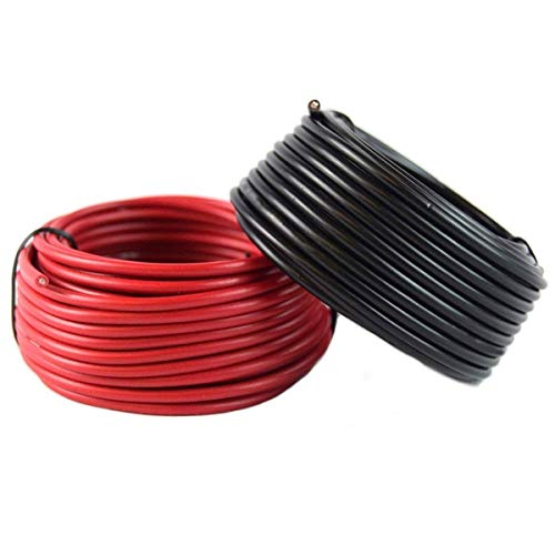 14 Gauge Primary Stranded Wire - 50 feet of Each Red & Black Single Conductor Remote Power Ground Hook-up Wire