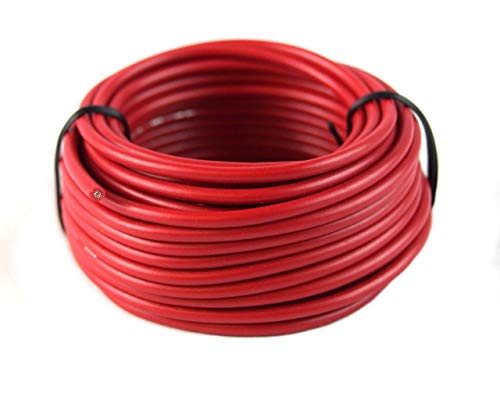 14 Gauge Primary Stranded Wire - 50 feet of Each Red & Black Single Conductor Remote Power Ground Hook-up Wire