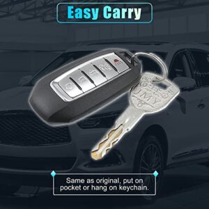 X AUTOHAUX 434MHz KR5TXN7 Replacement Smart Proximity Insert Keyless Entry Remote Key Fob for Infiniti QX60 2019-2020 for QX50 2020-2022 for Infin5 Buttons 4A Chip 285E3-9NR4A S180144709