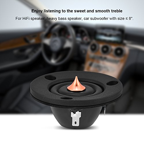 Zerone 1 Pair 2" 4Ohm 30W Silk/Polymer Composite Dome Tweeters Treble Speaker HiFi Stereo Heavy Bass Car Loudspeakers