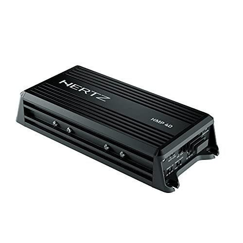 Hertz HMP-4D Marine & Powersports D-Class 4 Channel Amplifier 65 WRMS x 4 at 2-Ohm (IP64 Rated)