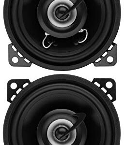 Planet Audio TRQ422 4 Inch Car Speakers - 225 Watts of Power Per Pair, 112.5 Watts Each, Full Range, 2 Way, Sold in Pairs