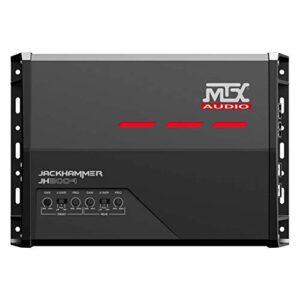 mtx audio jh3004 jackhammer series 300w 4-channel class-ab car audio amplifier