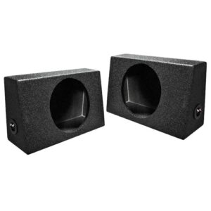 q power qbomb single 10 inch sealed subwoofer sub boxes bedliner spray, 2-pack