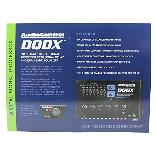 AudioControl DQDX Black 6 Channel Performance Digital Signal Processor