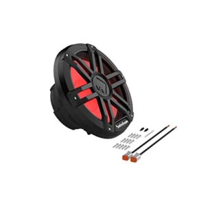 Rockford Fosgate M1D4-12B Color Optix 12" DVC 4-Ohm Multicolor LED Lighted Marine Subwoofer - Black