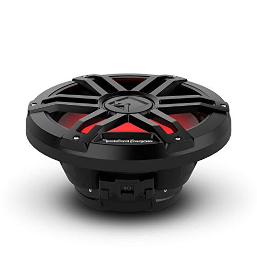 Rockford Fosgate M1D4-12B Color Optix 12" DVC 4-Ohm Multicolor LED Lighted Marine Subwoofer - Black