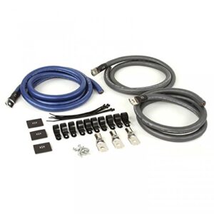 nvx true spec 1/0 gauge 100% ofc wire big 3 amp wiring update kit for car audio systems up to 350 amps [xbg3pk]