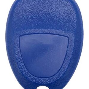 Replacement Key Fob Cover Case fit for 2007 2008 2009-2016 Chevy GMC Pontiac Saturn Suzuki Cadillac Buick Keyless Entry Remote Key Fob (Blue, 4 Buttons)