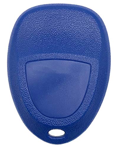 Replacement Key Fob Cover Case fit for 2007 2008 2009-2016 Chevy GMC Pontiac Saturn Suzuki Cadillac Buick Keyless Entry Remote Key Fob (Blue, 4 Buttons)