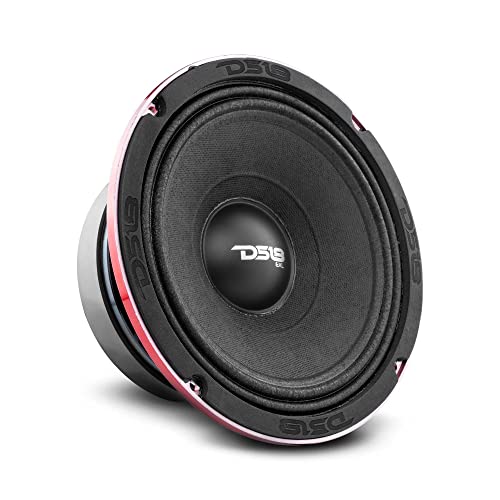 DS18 PRO-EXL88 Loudspeaker - 8", Midrange, Red Aluminum Basket, 800W Max, 400W RMS, 8 Ohms, Ferrite Magnet - for The People Who Live and Breathe Car Audio (1 Speaker)