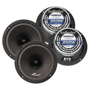 audiopipe (4) apmb-6 6.5″ 6″ car audio loud speaker pair low mid range dj