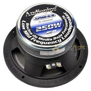 Audiopipe (4) APMB-6 6.5" 6" CAR Audio Loud Speaker Pair Low MID Range DJ