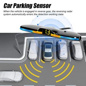 GoolRC Car Parking Sensor Rear Reversing Radars System with 4 Parking Sensors LED Light Distance Display Warning Buzzer Distance Detection