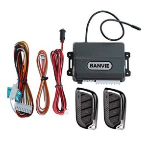 banvie car keyless entry system for central door lock with 4 button remote control transmitter