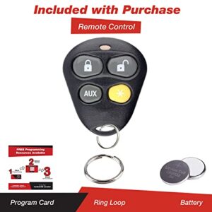 KeylessOption Keyless Entry Remote Starter Car Key Fob Alarm for Aftermarket Viper Automate EZSDEI474V 474V