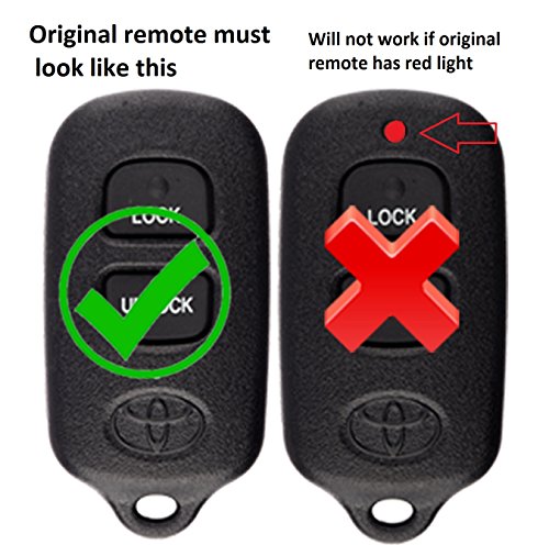 KeylessOption Replacement 2 Button Plus Panic Keyless Entry Remote Control Key Fob Compatible with HYQ12BAN, HYQ12BBX