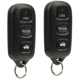 key fob keyless entry remote fits toyota camry sienna matrix corolla solara/pontiac vibe (gq43vt14t w/panic), set of 2