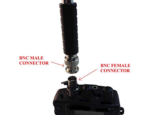 Anteenna TW-999BNC BNC Male Handheld Antenna Scanner Antenna (20-1300MHz) with BNC Male Connector for Scanner Radio and Frequency Counters