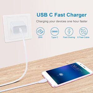 USB C Pixel 7 Fast Charger for Google Pixel 7/7Pro 6a/6 Pro/6 5a/5 4a/4XL/4 3a/3XL/3 2/2XL XL, Samsung Galaxy A14 A53 5G A13 S23 S22, 20W PD Power Adapter Fast Charging Block and 6ft USB C to C Cable