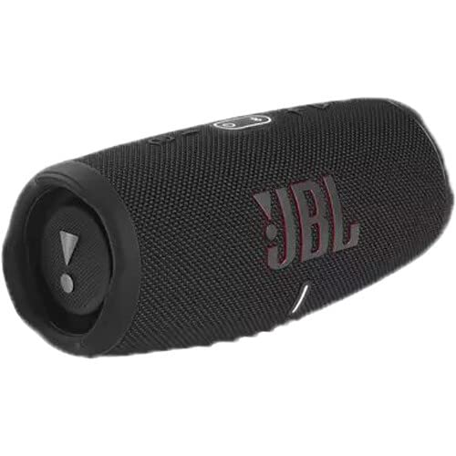 JBL Charge 5 Portable Waterproof Wireless Bluetooth Speaker Bundle with Boomph Portable Hard Carrying Protective Case - Black