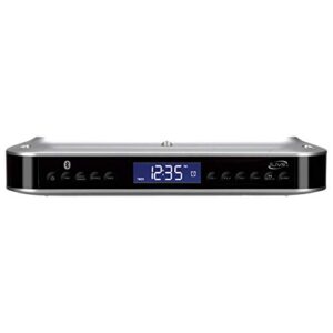 ilive wireless under cabinet bluetooth fm radio, 9.09 x 7.32 x 2.44 inches, includes mounting hardware (ikb318s)