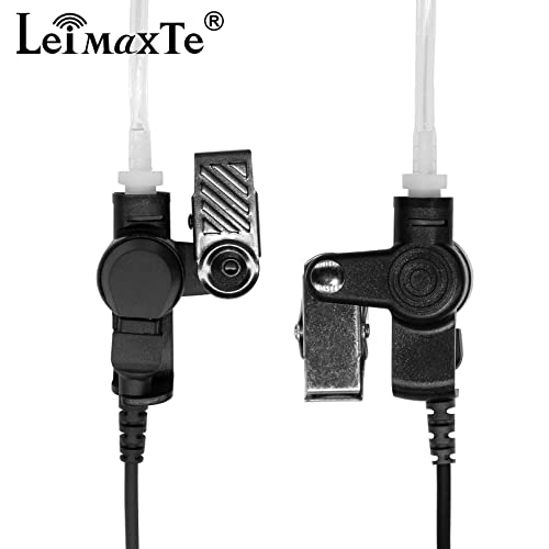 LEIMAXTE XPR 7550 Earpiece for Motorola XPR 6350 6550 XPR 7350 7550e Two Way Radio Walkie Talkie Headset with Acoustic Tube and PTT Mic