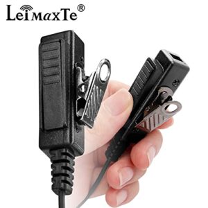 LEIMAXTE XPR 7550 Earpiece for Motorola XPR 6350 6550 XPR 7350 7550e Two Way Radio Walkie Talkie Headset with Acoustic Tube and PTT Mic