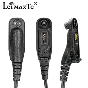 LEIMAXTE XPR 7550 Earpiece for Motorola XPR 6350 6550 XPR 7350 7550e Two Way Radio Walkie Talkie Headset with Acoustic Tube and PTT Mic