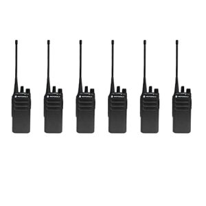 6 pack of motorola cp100d analog uhf two way radio, 16 channel, 4 watt (403-480mhz)