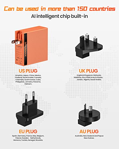 Shargeek USB C Charger 140W Wall Charger, Multiport Quick Charging Station PD3.1 GaN Laptop Charger for MacBook Pro/Air, iPhone 14, iPad, Galaxy, Google, and More