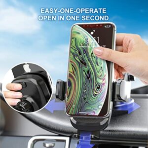 Eronli Car Phone Holder Dashboard Mount, Universal Long Arm Suction Cup Cell Phone Holder for Car Dash & Windshield & Air Vent 【Fit for Big Phones & Thick Case】