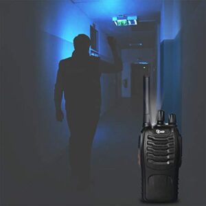 TIDRADIO TD-V2 Two Way Radio Rechargeable 2 Way Radio VOX Long Range 2-Way Radios Walkie Talkies for Adults with Secret Service Earpiece (10 Radio)