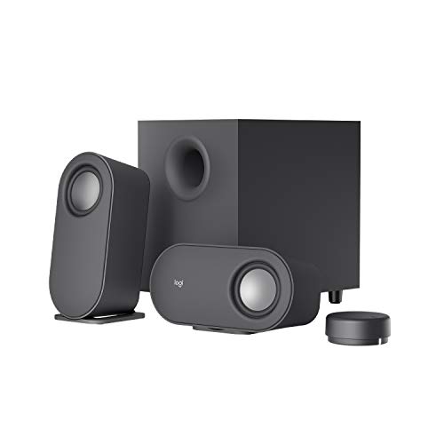 Logitech Z407 Bluetooth Computer Speakers with Subwoofer and Wireless Control, Immersive Sound, Premium Audio with Multiple Inputs, USB Speakers (Renewed)