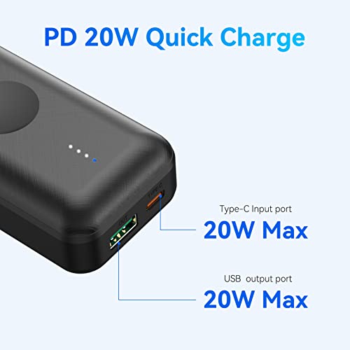 Apple Watch Charger, 10000mAh Portable Charger for iWatch, Small Power Bank20W/18W Fast Charging Built in Cable,Compatible with Apple Watch Series Ultra/ 8/7/6/Se/5/4/3/2/iPhone14/13/12/11