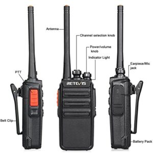 Retevis H-777S Long Range Walkie Talkies,2 Way Radios for Adults,Rechargeable Two Way Radio,VOX Hands Free Durable Strong Signal,Security Church School Business (10 Pack)