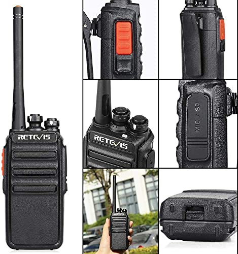 Retevis H-777S Long Range Walkie Talkies,2 Way Radios for Adults,Rechargeable Two Way Radio,VOX Hands Free Durable Strong Signal,Security Church School Business (10 Pack)