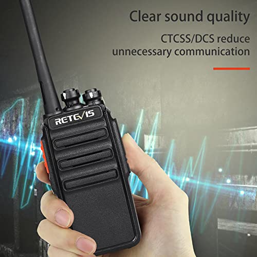 Retevis H-777S Long Range Walkie Talkies,2 Way Radios for Adults,Rechargeable Two Way Radio,VOX Hands Free Durable Strong Signal,Security Church School Business (10 Pack)