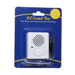 ezsound box | 200 seconds voice recorder for stuffed animals | recordable button sound box for crafters, hobbyists, etc | voice box for recordable gifts | build a bear voice recorder | toy recorder