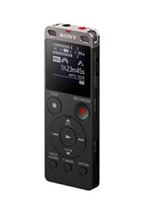 sony icdux560blk digital voice recorder 1″ black