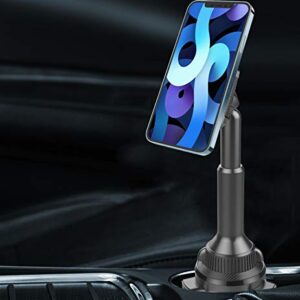 OQTIQ Car Cup Holder Phone Mount Magnetic, Universal Cup Holder Fit Phone Car Truck Mount Cup Holder Compatible with iPhone Samsung Galaxy LG and More, Extra Strong with 6 Magnets