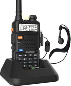 baofeng uv-5r ham two way radio upgrade version (144-148/420-450mhz), dual band walkie talkie